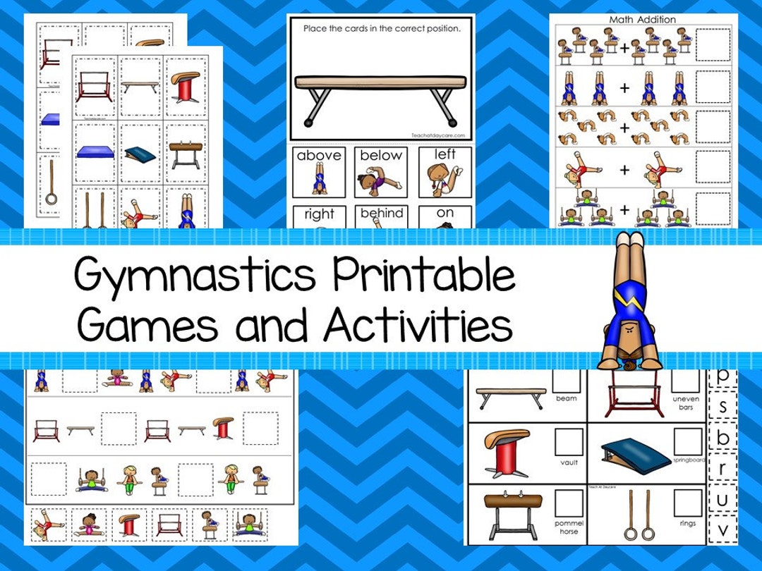30 Gymnastics Games Download. Games and Activities in PDF Files. - Etsy