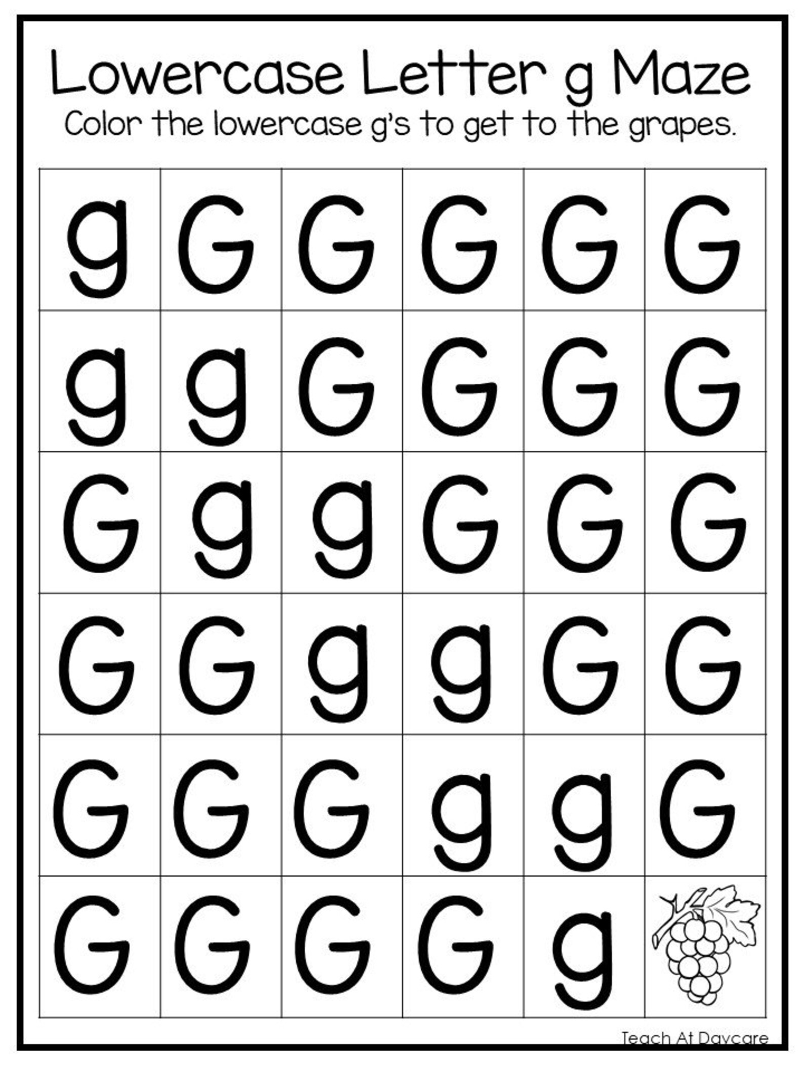 26 Lowercase Letter Maze Worksheets. Preschool-Kindergarten | Etsy