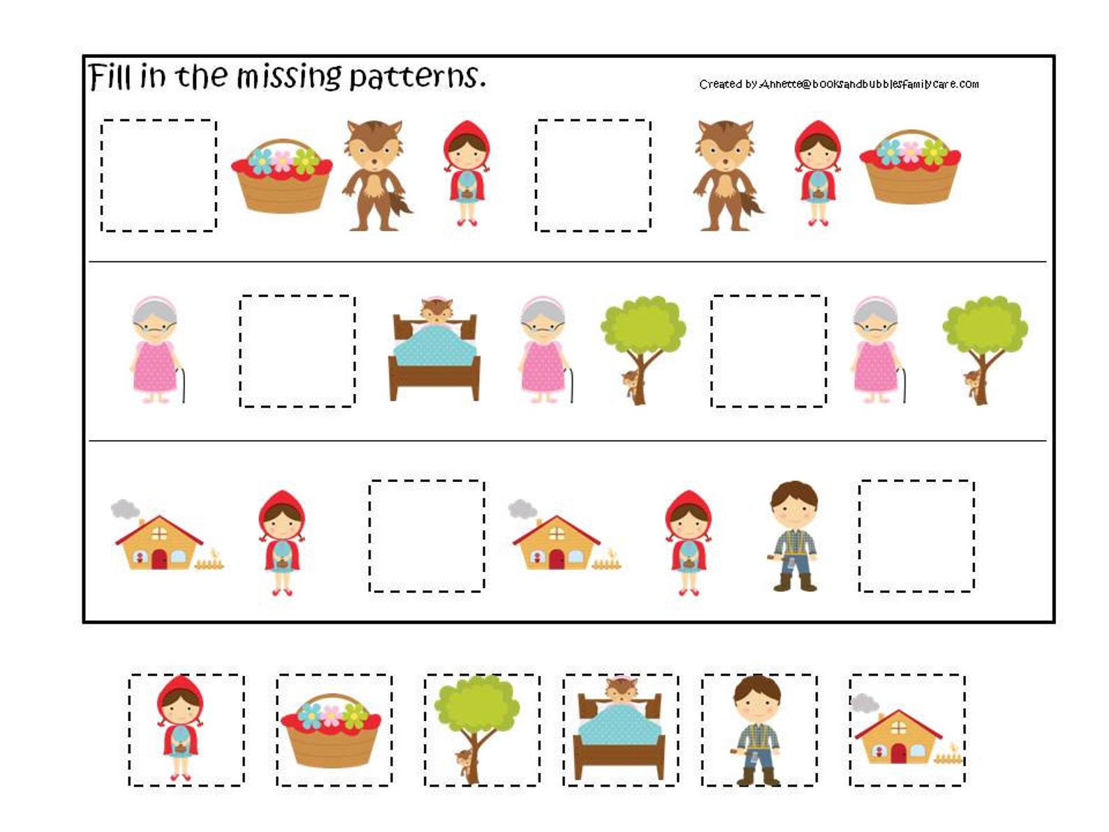 30 Little Red Riding Hood Games Download. Games and Activities | Etsy