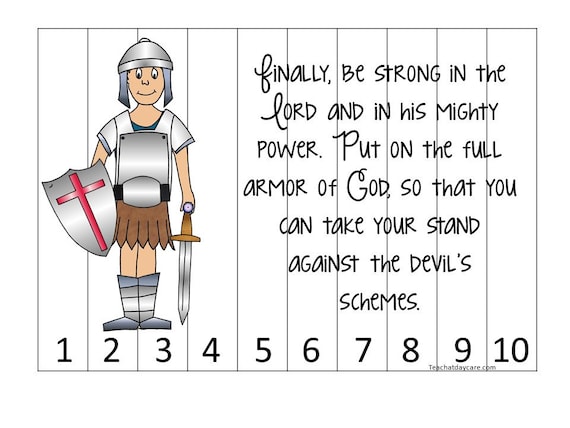 Armor Of God Printable Worksheets