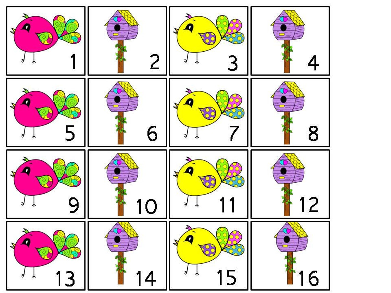 Bright Birdies Themed Printable Classroom Accessories and - Etsy