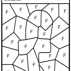 Lowercase Hidden Letters Worksheets. Letter Recognition. Preschool-kdg ...