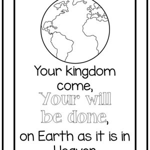 12 the Lord's Prayer Posters. 6 Color 6 Black and White. - Etsy
