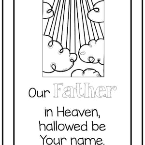 12 the Lord's Prayer Posters. 6 Color 6 Black and White. - Etsy