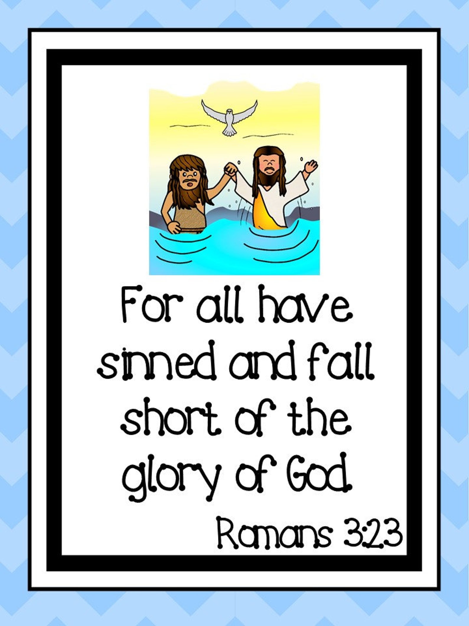 10 Printable Bible Verse Posters. Full Page Classroom Wall - Etsy