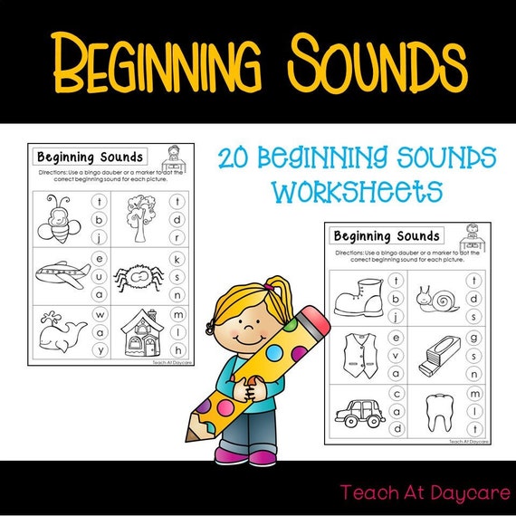 Hojas De Trabajo Para Identificar Los Sonidos Iniciales