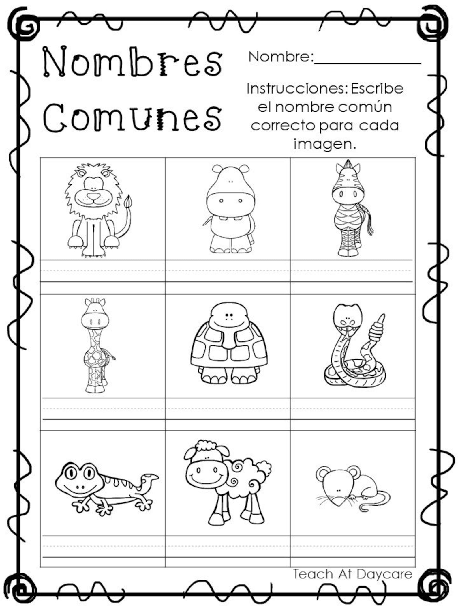 10 Printable Spanish Common Nouns Worksheets. ESL. ELA. - Etsy 10 Printable Spanish Common Nouns Worksheets. ESL. ELA. - Etsy