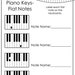 10 Label the Keys-music Notes Worksheets. Beginning Piano Music ...