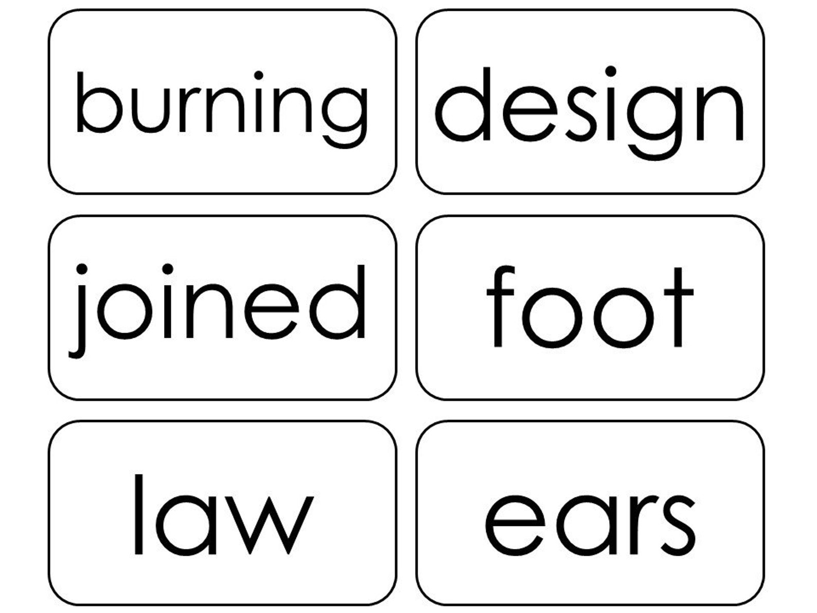 100 Printable Fry's Eighth Hundred Sight Word Flashcards. | Etsy