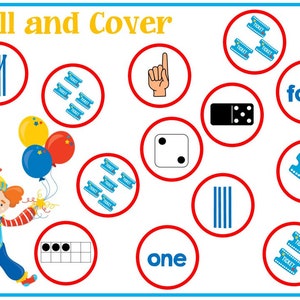 10 Printable Circus Themed Kindergarten Math Center Games and ...