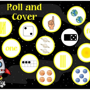 10 Printable Space Themed Kindergarten Math Center Games and Activities ...