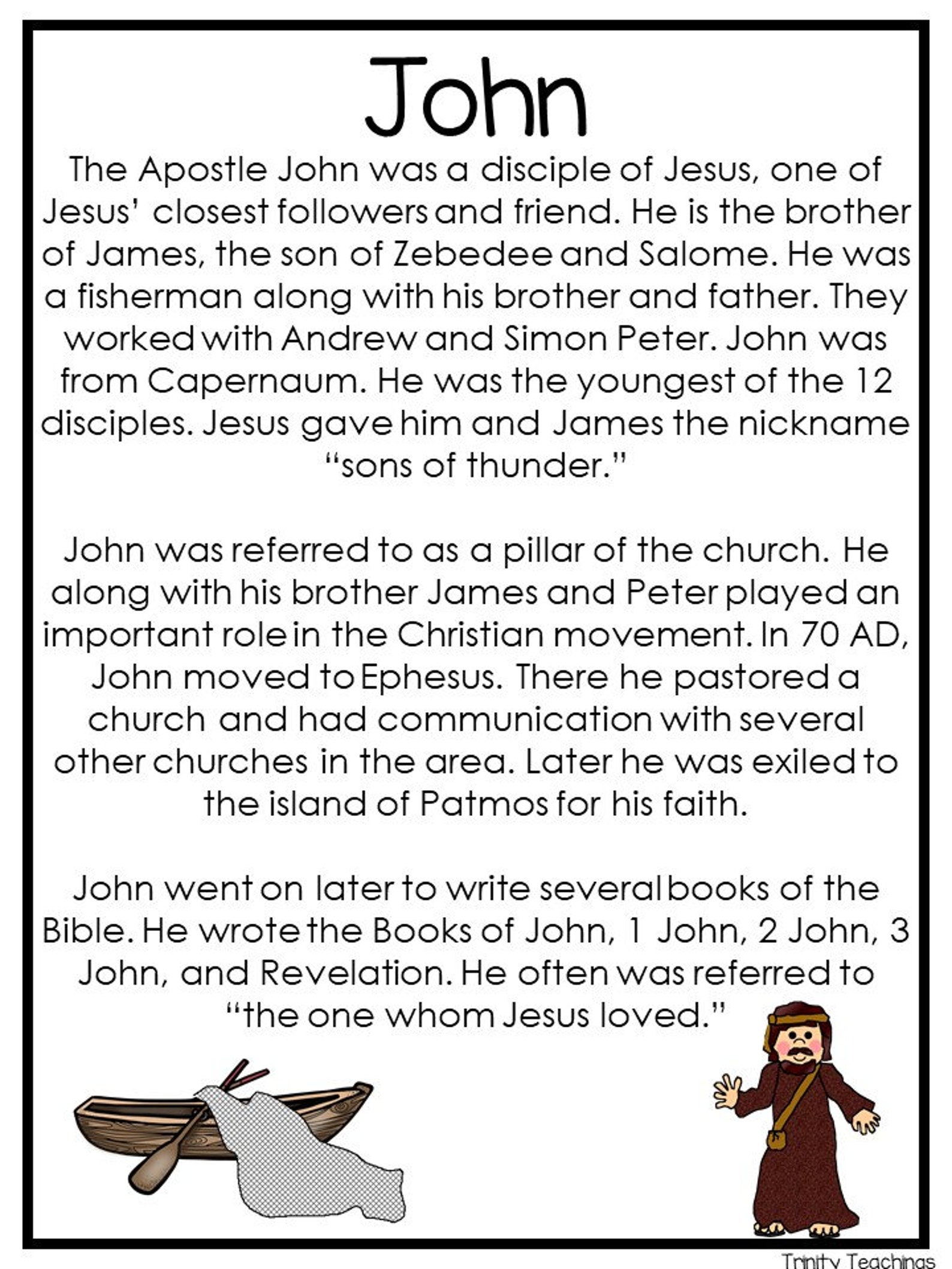 The 12 Apostles Unit Study Sets. Worksheets and Activities in - Etsy