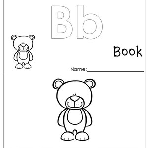 26 Alphabet Mini Books Printable Worksheets in a ZIP File. Preschool ...