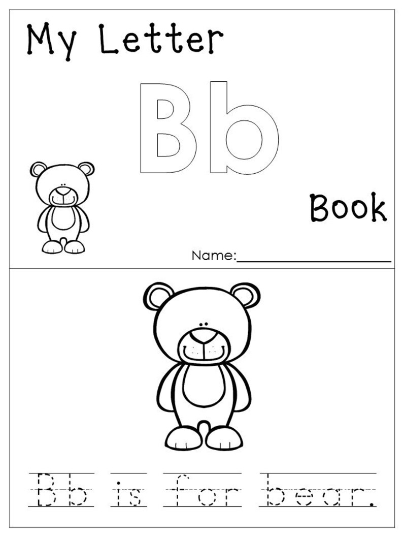 26 Alphabet Mini Books Printable Worksheets in a ZIP File. | Etsy