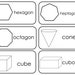 29 Printable 2D and 3D Shapes Flashcards. Preschool-3rd Grade Math ...