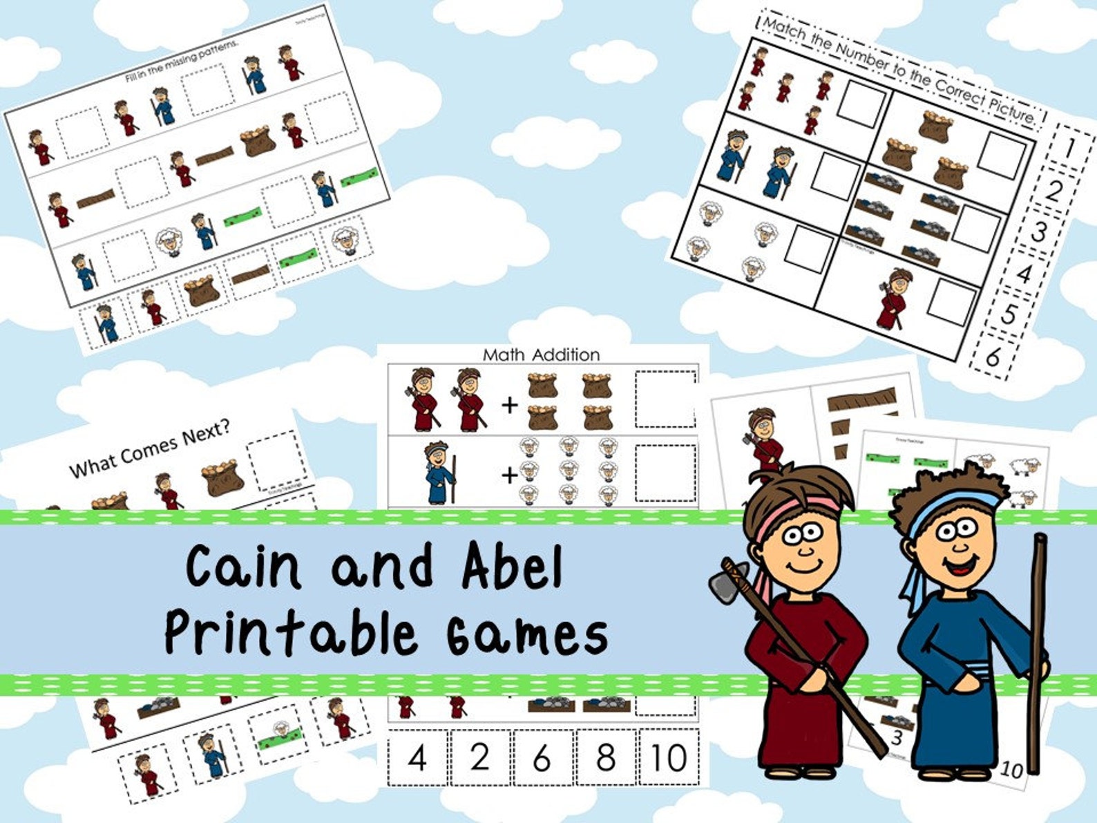 30 Cain and Abel Games Download. Games and Activities in PDF - Etsy