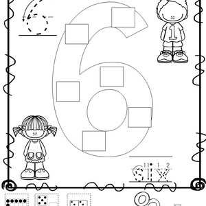 10 Printable 6 Ways to Make Numbers Worksheets. Numbers 1-10. Preschool ...