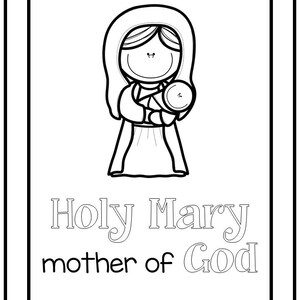 10 Hail Mary Posters. 5 Color, 5 Black and White. Classroom, Youth ...