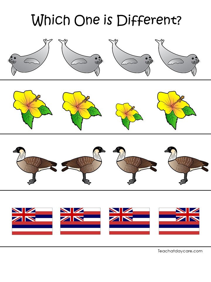 Hawaii State Symbols Learning Games: Preschool & 1st Grade (PDF ...