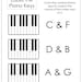 10 Color the Keys Worksheets. Beginning Music. Preschool-2nd Grade ...