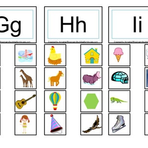 Alphabet Phonics Beginning Sounds Sort. Preschool and Kindergarten ...