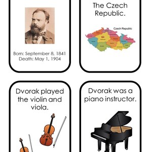 Antonin Dvorak Great Composer Unit. Music Appreciation. - Etsy