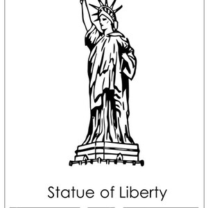 8 My America Symbols Color and Tracing Sheets. Preschool and ...