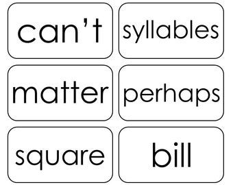 100 Printable Fry's Fifth Hundred Sight Word Flashcards. | Etsy