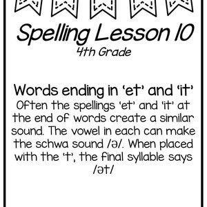 4th Grade Spelling Curriculum Unit. 38 Weekly Lessons. Prints 646 Pages ...