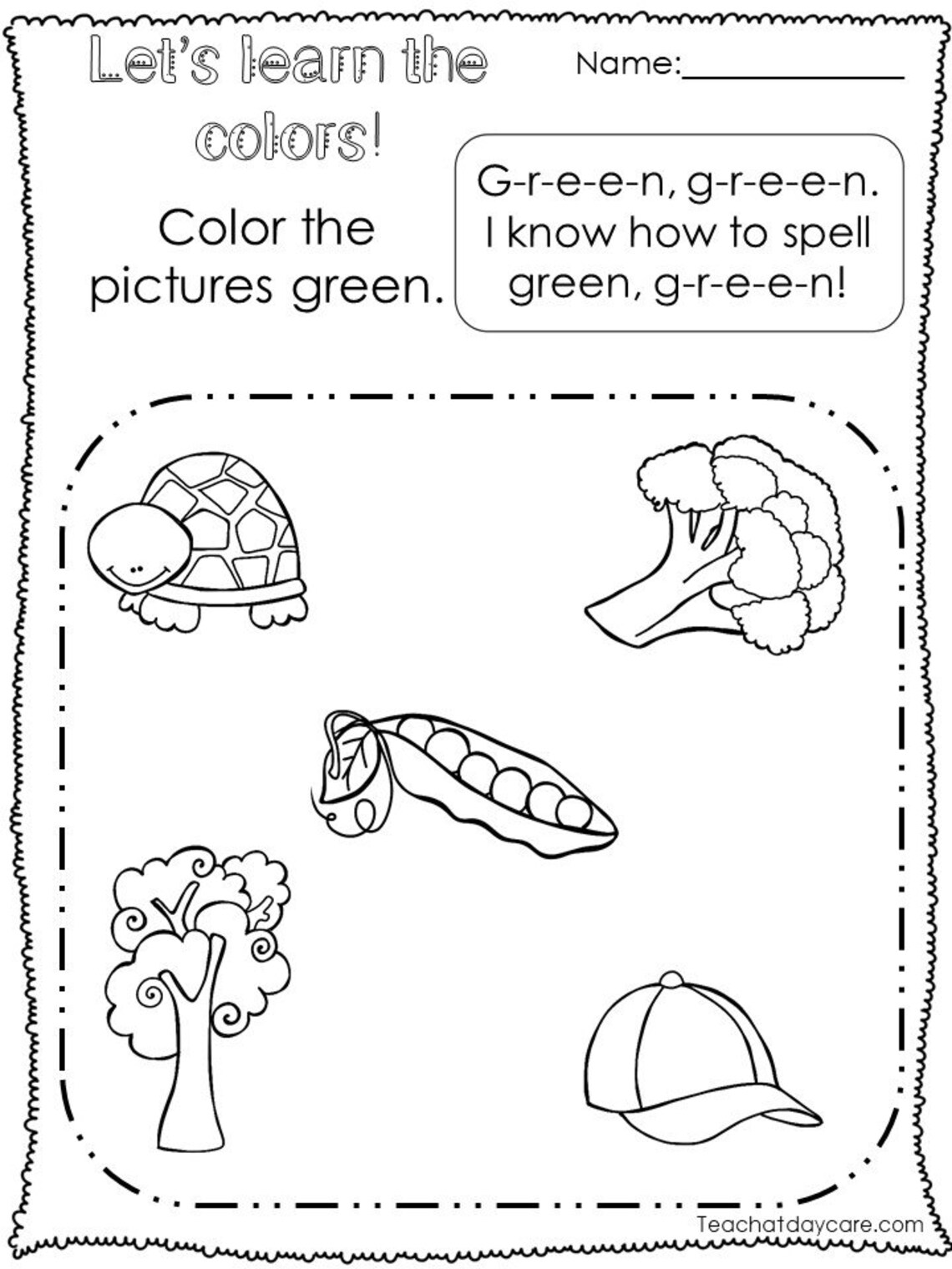 11 Spell and Color Worksheets. Preschool and Kindergarten - Etsy