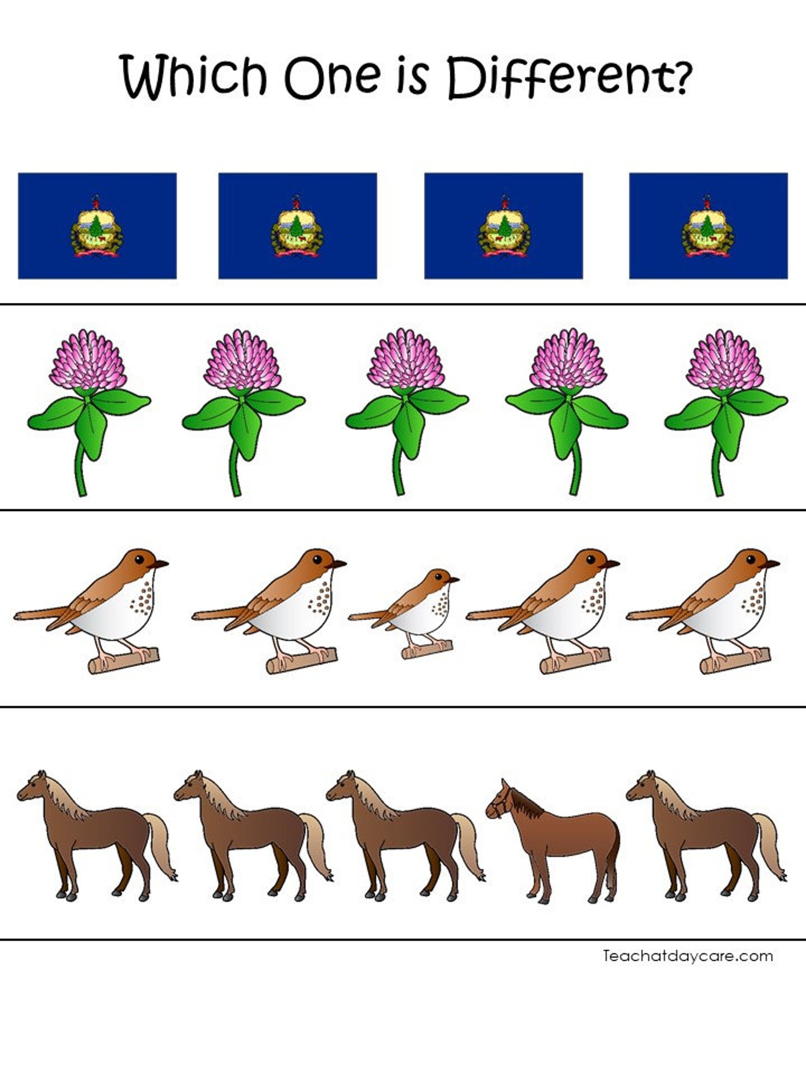 30 Vermont State Symbols Themed Learning Games Download. ZIP | Etsy