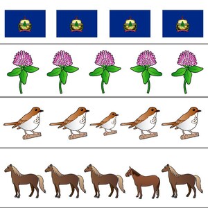 30 Vermont State Symbols Themed Learning Games Download. ZIP File ...