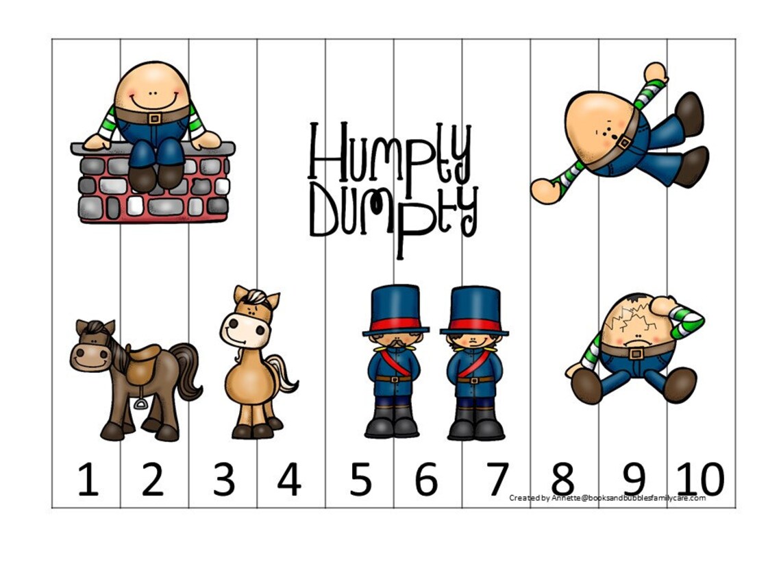 30 Humpty Dumpty Games Download. Games and Activities in PDF | Etsy