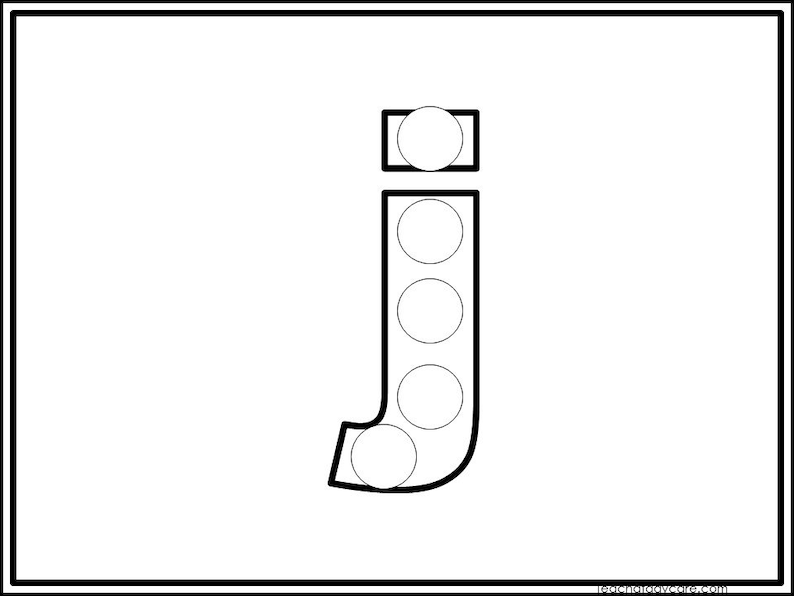 26 Printable Alphabet Lowercase Do-a-dots Worksheets. Preschool-kdg ...