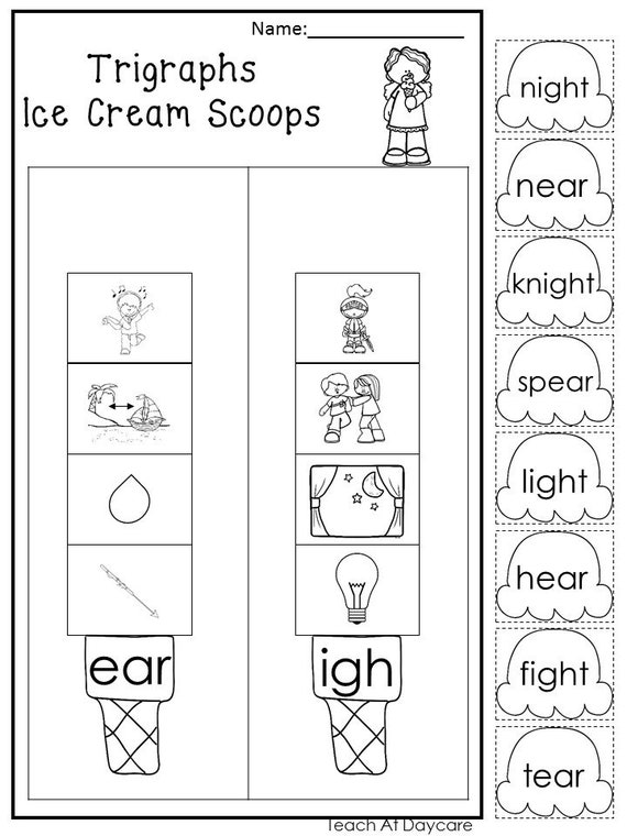Trigraph Worksheets