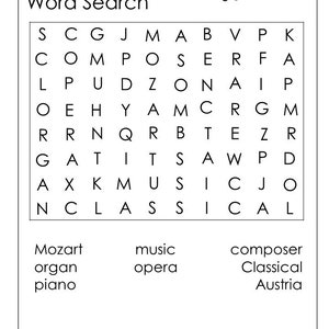 Wolfgang Amadeus Mozart Great Composer Unit. Music Appreciation. - Etsy