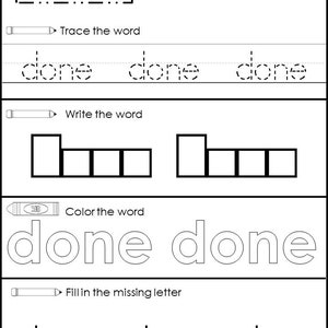 41 Printable Dolch 3rd Grade Word Work Worksheets. 3rd Grade ...
