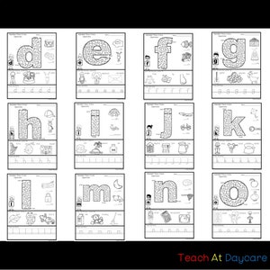 Lowercase Alphabet Maze Craze Worksheets. Preschool-kindergarten ...