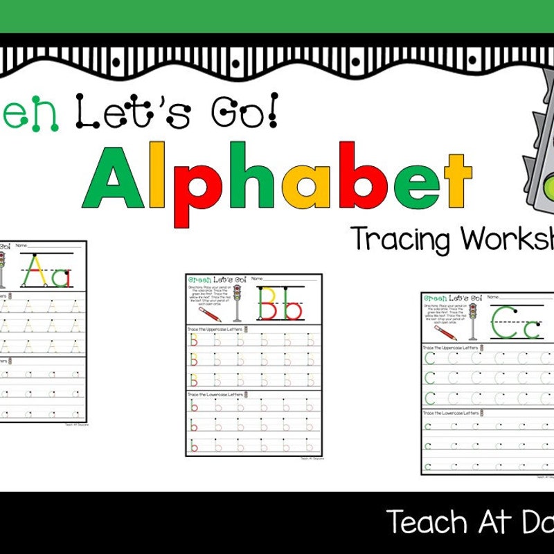 Alphabet Tracing - Etsy