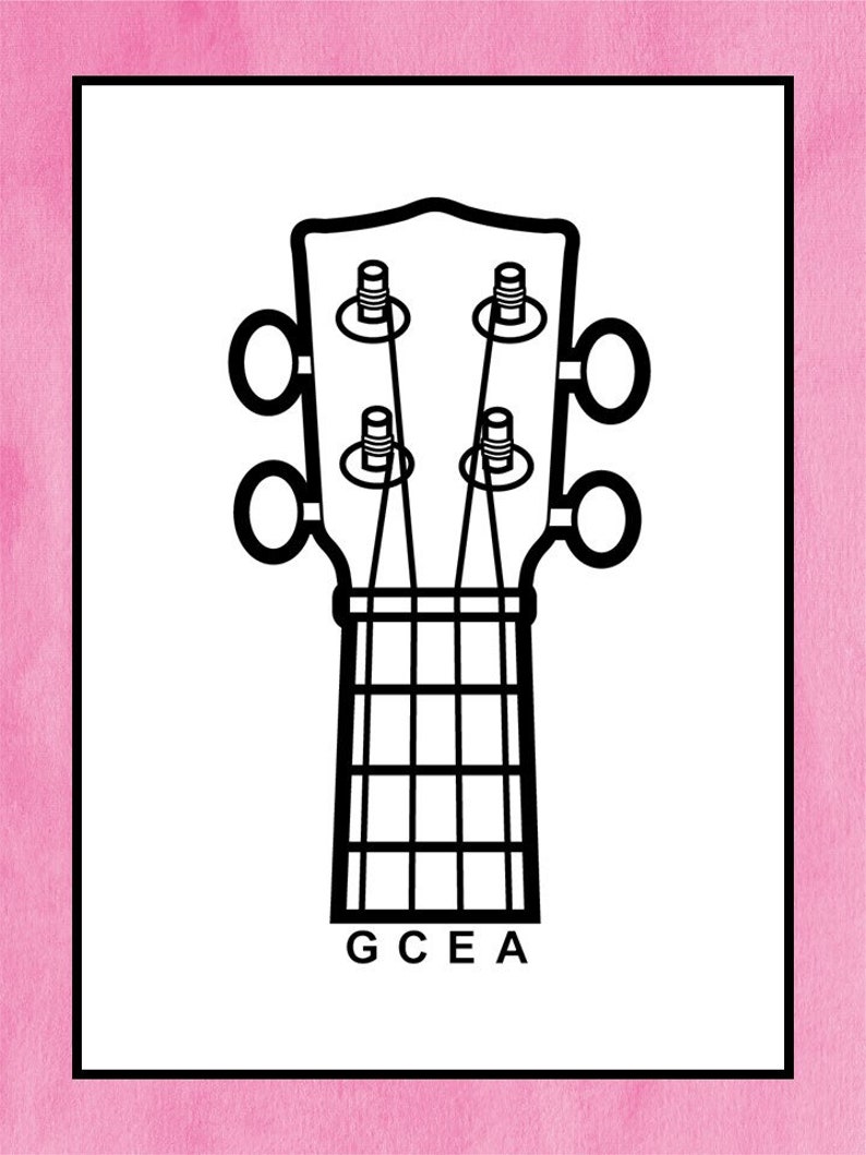 40 Watercolor Ukulele Chord Wall Charts. Music Composition and - Etsy