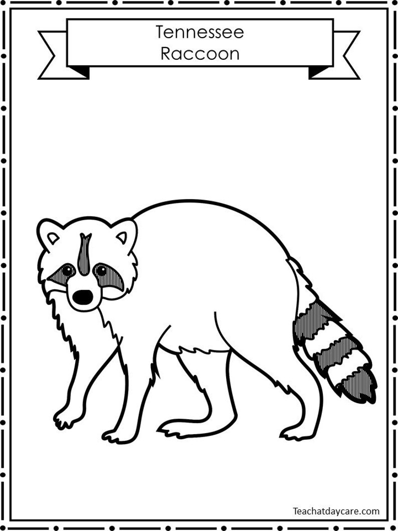 50 Printable State Animals Color Worksheets. Preschool and | Etsy