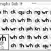 10 Printable Digraphs Dab It Worksheets. Kindergarten-2nd Grade ELA ...