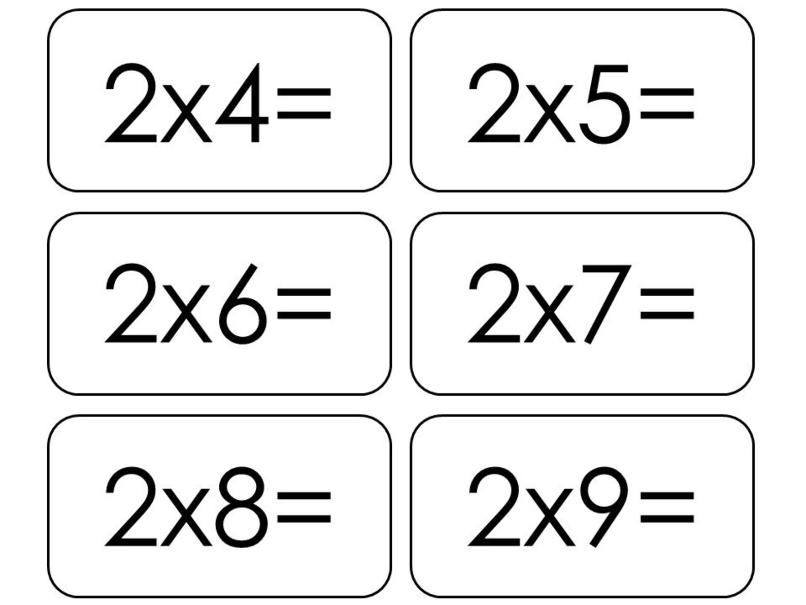 169 Printable Multiplication Flashcards. Facts 0-12. 1st Grade | Etsy