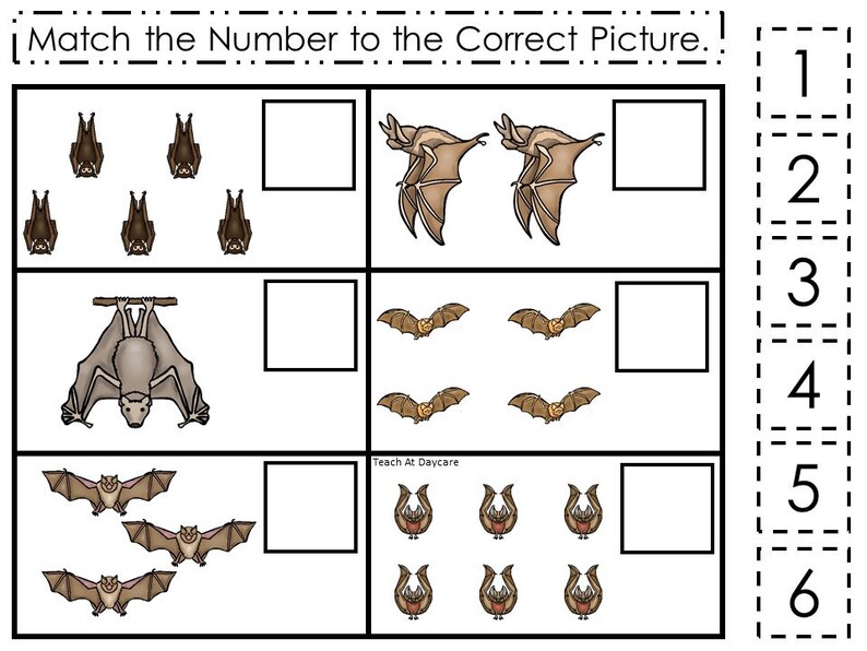 30 Bats Printable Preschool Educational Games Download. Games and ...
