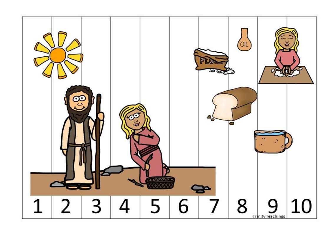 Elijah and the Widow Games: 30 Printable Activities (PDF Download) - Etsy