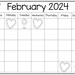 30 Tracing and Blank Themed 2024 Calendars. Preschool Handwriting and ...