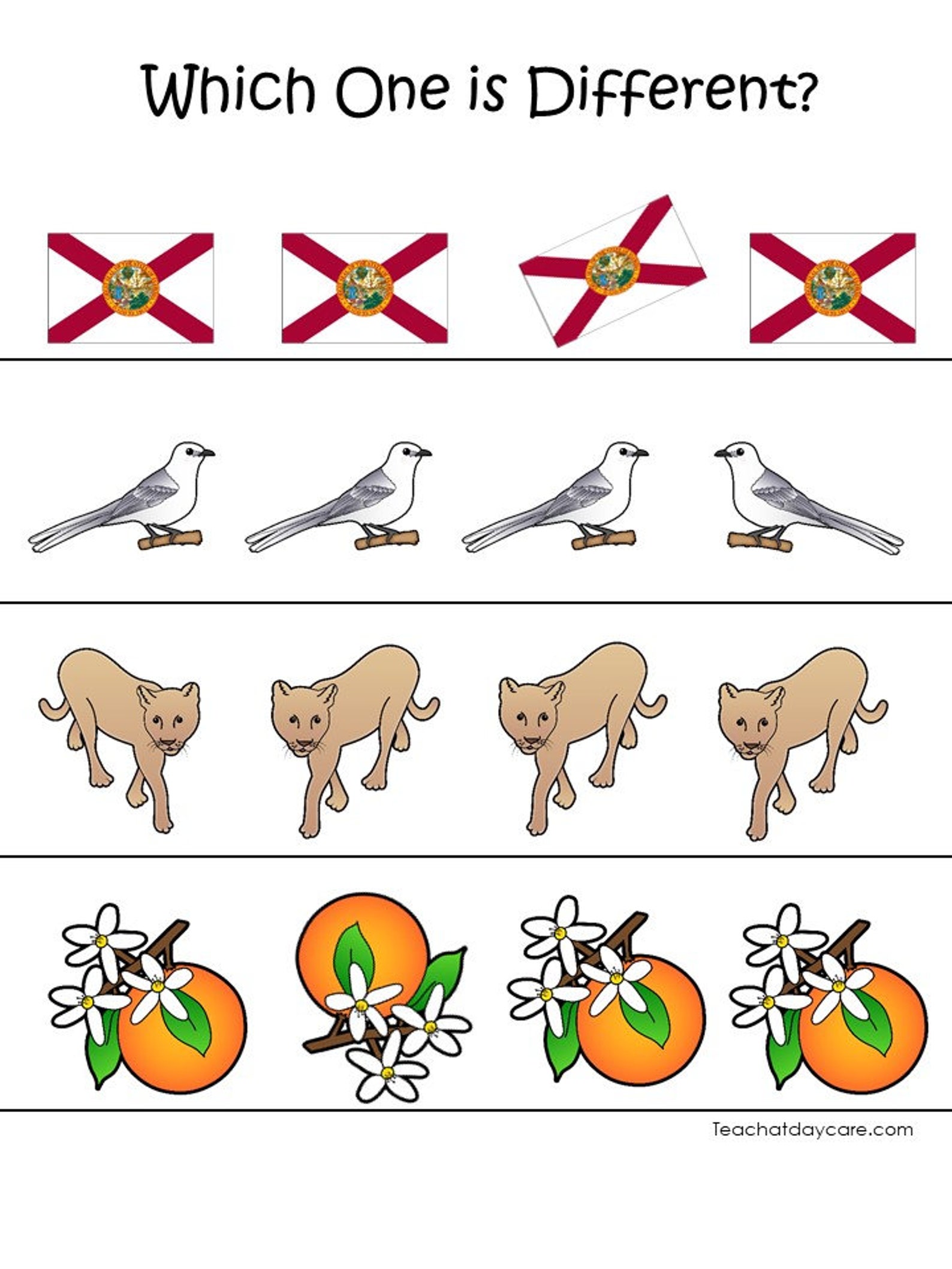 30 Florida State Symbols Themed Learning Games Download. ZIP | Etsy