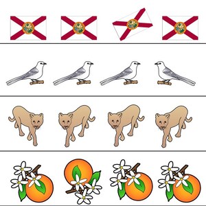 30 Florida State Symbols Themed Learning Games Download. ZIP File ...