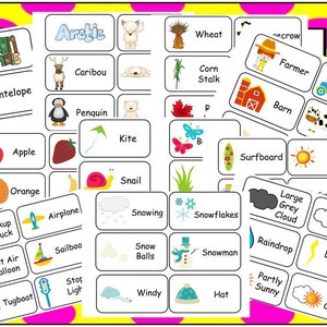Picture Word Flashcards Curriculum Download. Preschool-kindergarten ...
