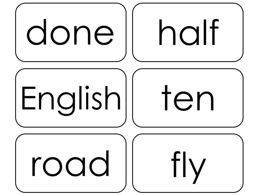 100 Fry's Sight Word Flashcards, 4th-5th Grade (printable) - Etsy